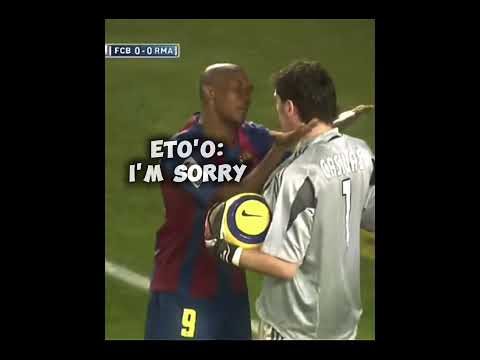 Eto'o and Casillas😇#football #shorts