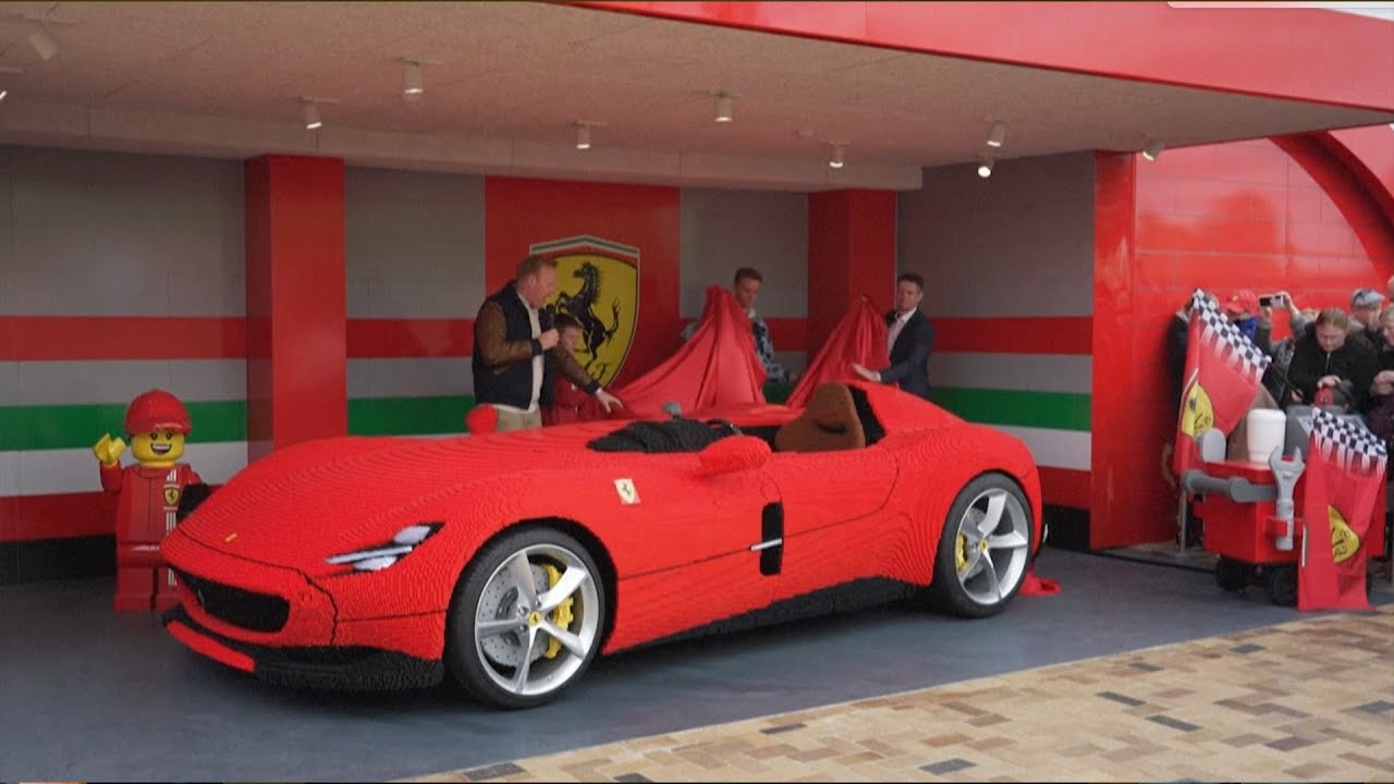 Life-size Lego Ferrari unveiled in Denmark
