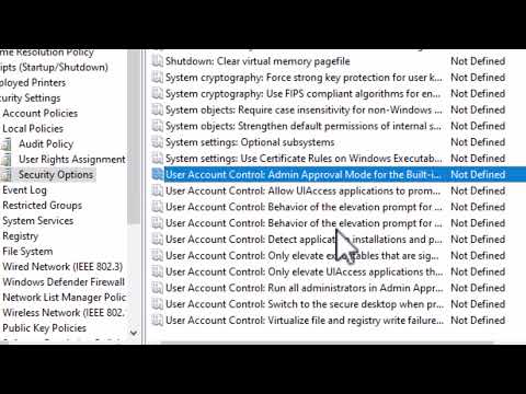 Changing UAC Behavior via Group Policy Object