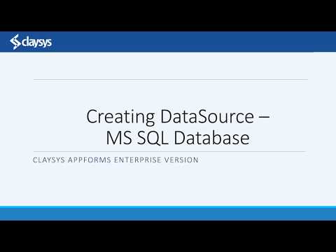 Enterprise AppForms Video Tutorials | ClaySys AppForms