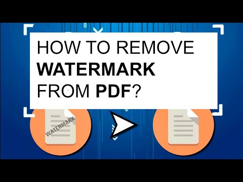 How to Remove Watermark from PDF