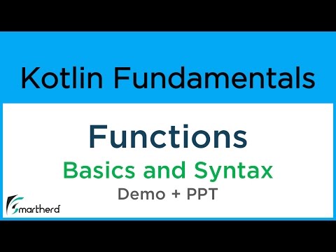 Learn Kotlin Functions and Methods example Basics and Syntax Kotlin Android Tutorial 7 1 - Mind ...