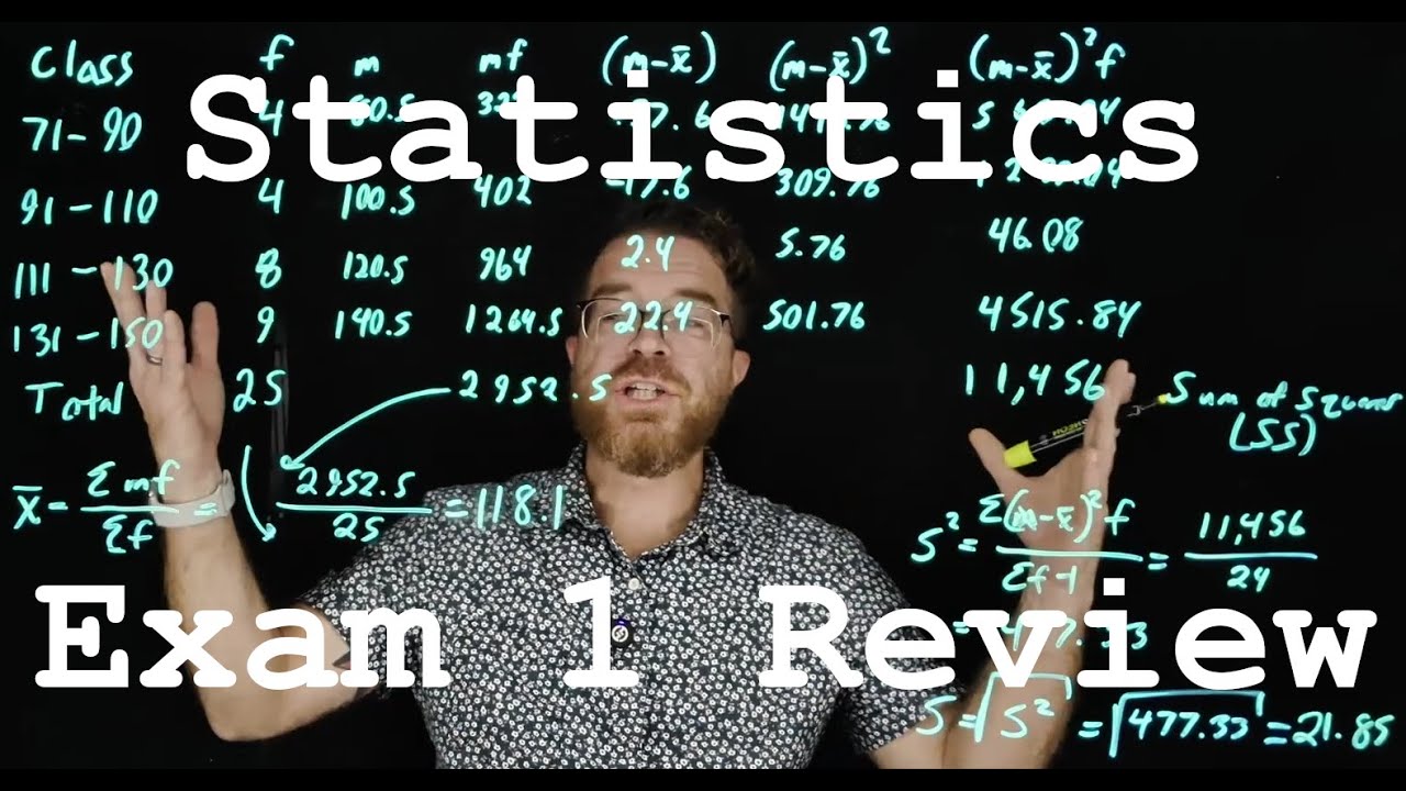 Statistics Exam 1 Review | Vocab, EDA, Central Tendency & Variation