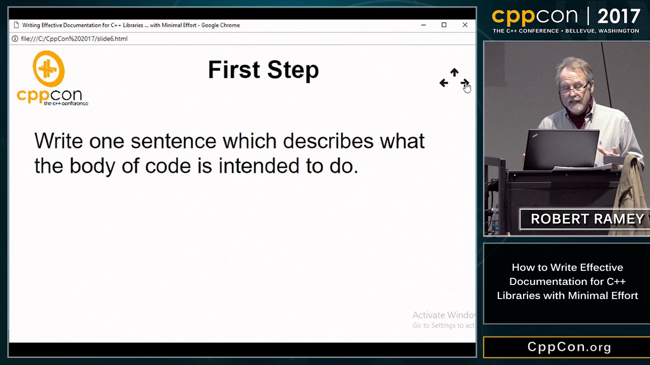 CppCon 2017: Robert Ramey “How to Write Effective Documentation for C++ Libraries...”