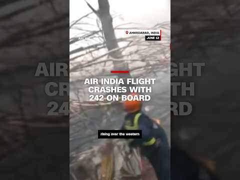 Air India flight crashes with 242 on board