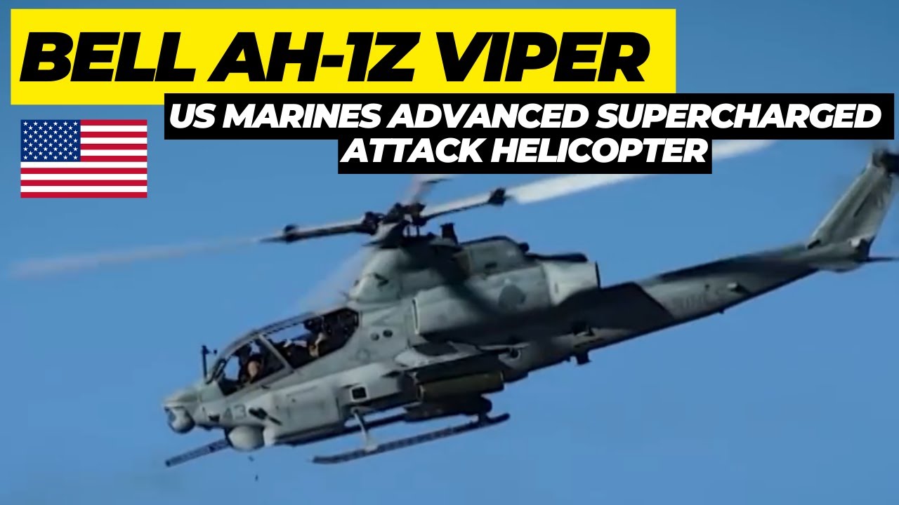 Bell AH1-Z Viper US Marines advanced supercharged attack helicopter