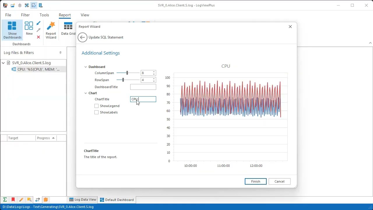Custom Reporting in LogViewPlus