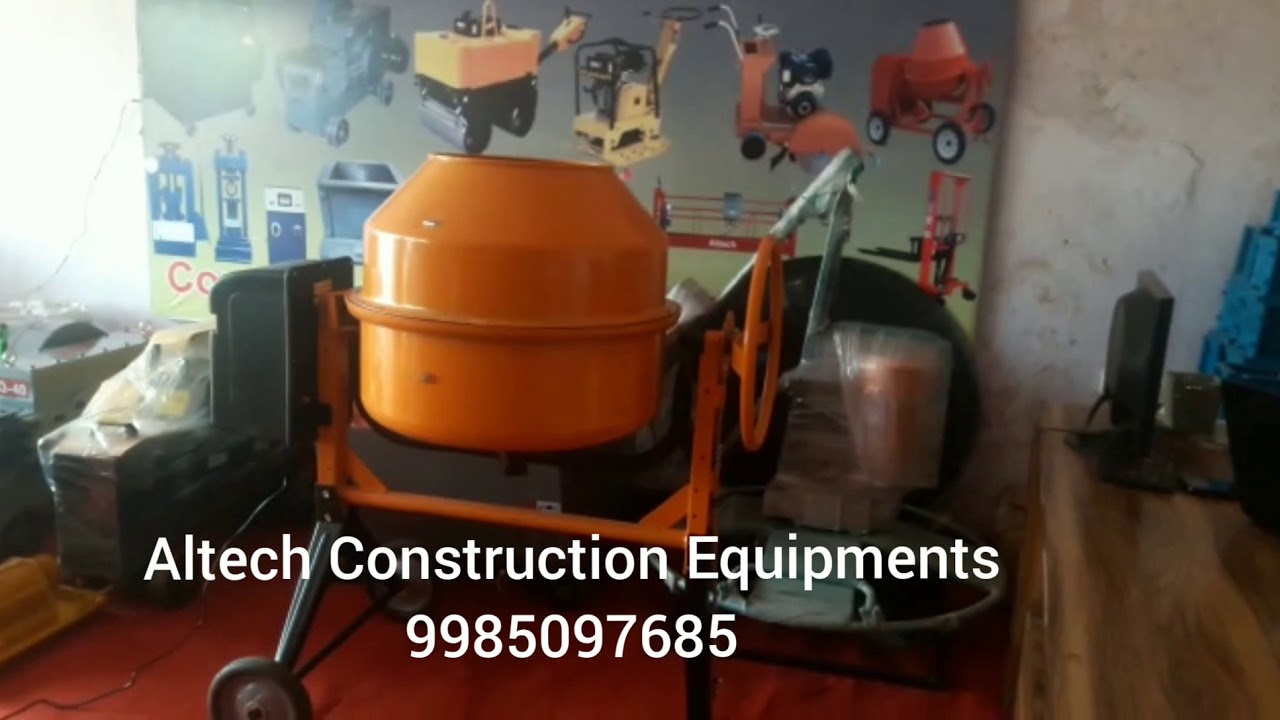 Mini lab concrete mixer