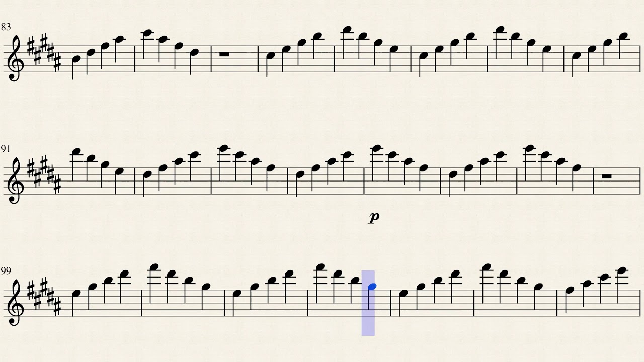 Bb Arpeggios III Practice for Bb Clarinet Trumpet Tenor Soprano Saxop