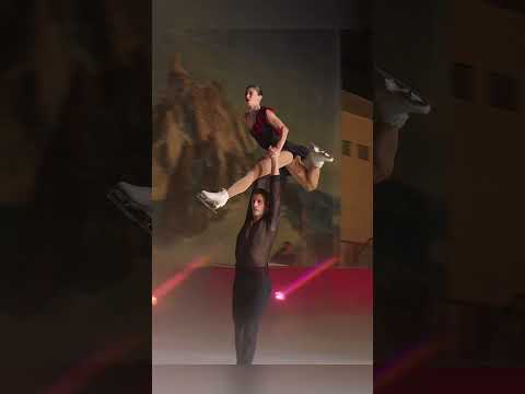 The show must go on! Rebecca Ghilardi & Filippo Ambrosini skate to Moulin Rogue, Ghiaccio Spettacolo