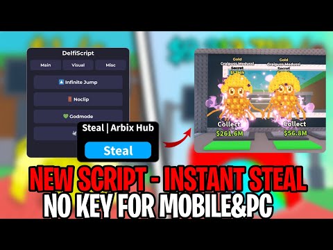 *INSTANT STEAL* Steal a Brainrot Script GUI Pastebin | FLY NOCLIP BASE TIMER INFINITI JUMP *NO KEY*