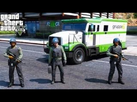 Gruppe 6 Armored Truck Attacked | Gta 5 Mission Gameplay