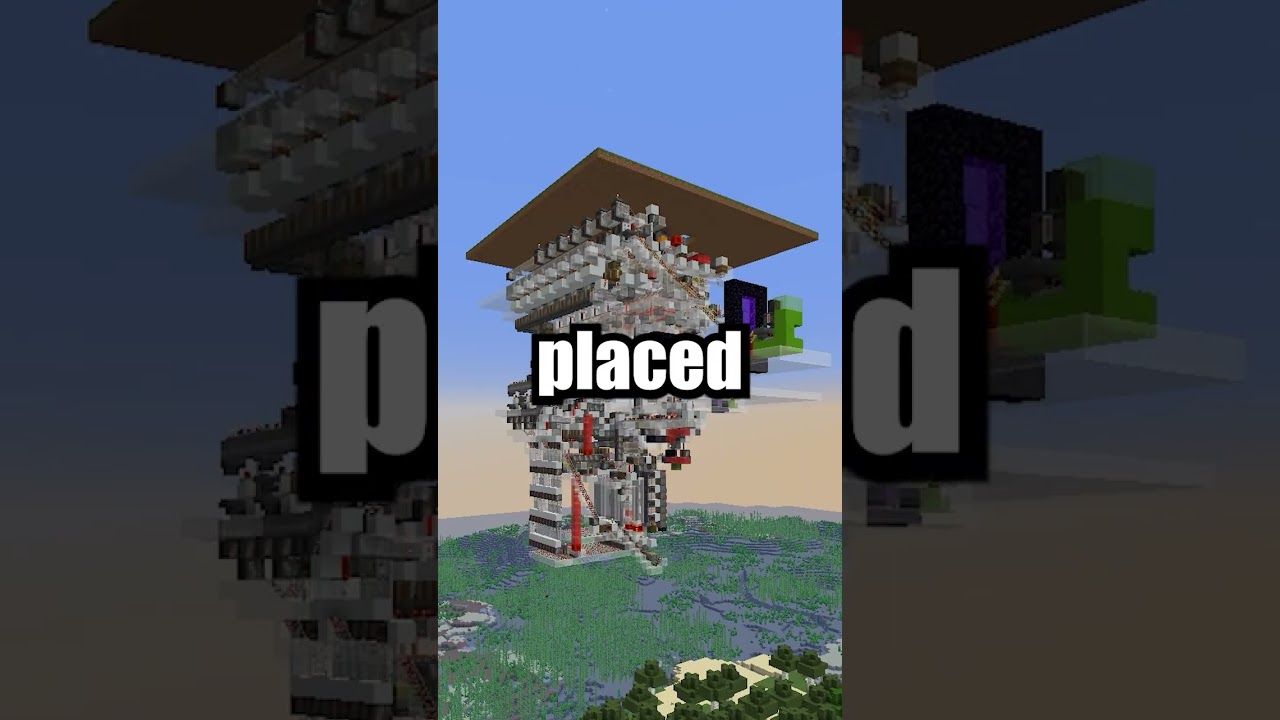 Orbital Strike Cannon is Overpowered #minecraft #shorts