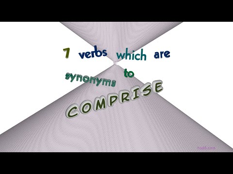 comprise - 8 verbs meaning comprise (sentence examples)