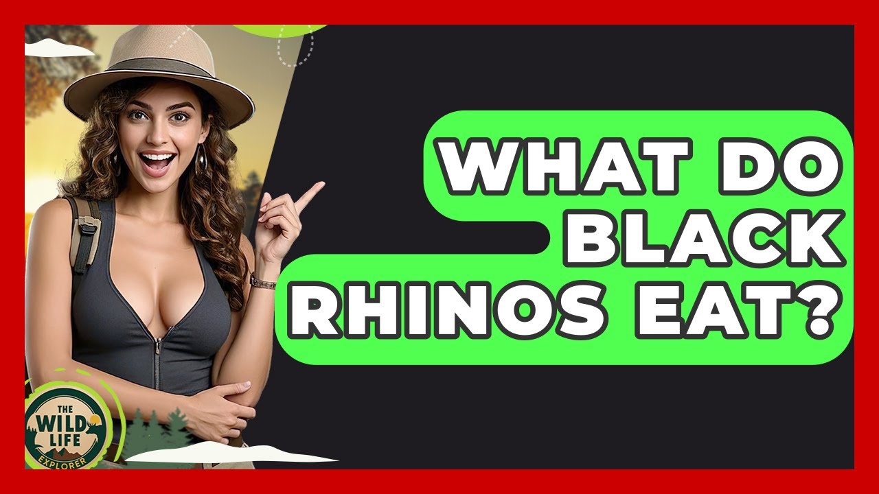 What Do Black Rhinos Eat? - The Wild Life Explorer