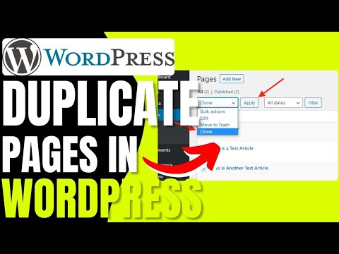 How To Duplicate A Page In WordPress | WordPress Duplicate Page