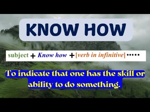 Know vs. Know-How: Mastering English Grammar Explained | English Lessons in Urdu & Hindi #hindi