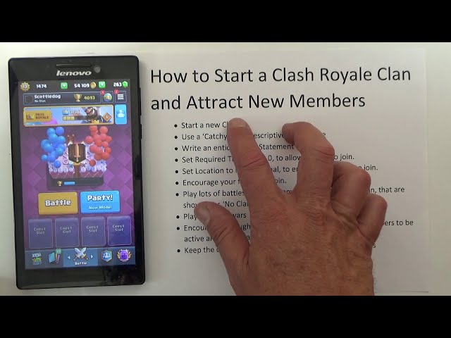 How to lead a Clash Royale Clan