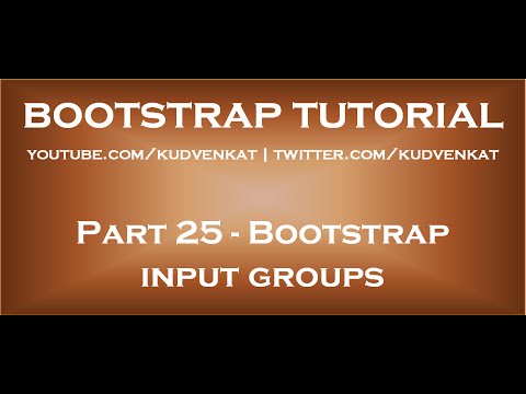 Learn Bootstrap input groups - Mind Luster