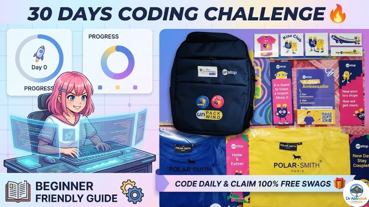 30 Days Coding Challenge 🔥 | Code Daily & Claim 100% FREE Swags 🎁 | Beginner Friendly Guide