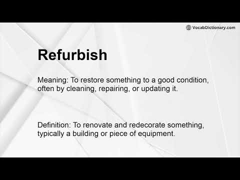 Refurbish Meaning