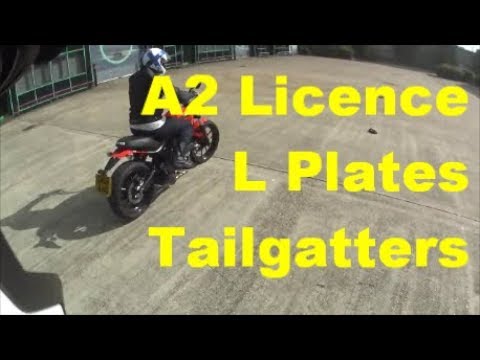 A2 Licence L Plates Tailgaters. First Ride on a Bigger Bike