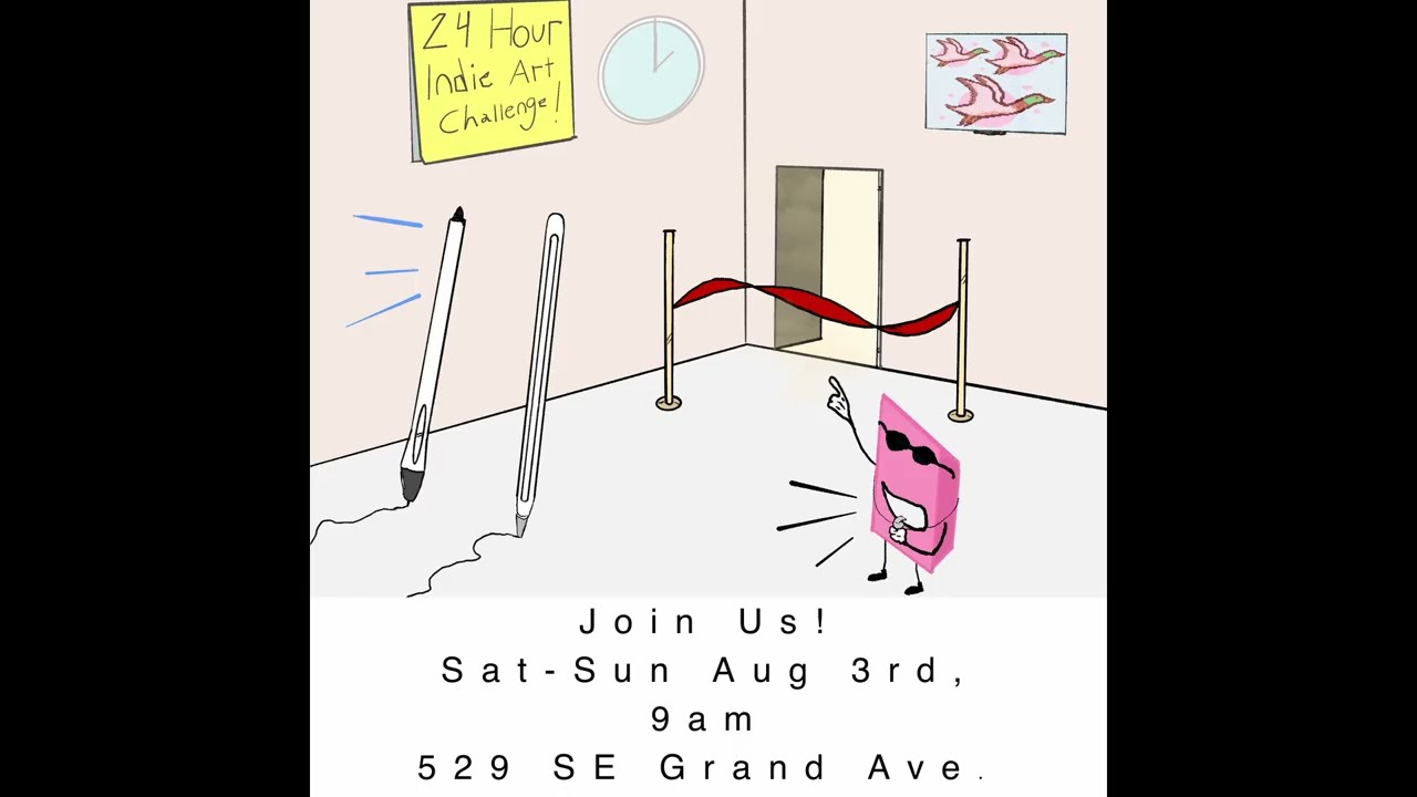 Concept-to-animation! 24hr Indie Art Challenge Promo