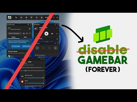 How to Disable Xbox Game Bar Windows 11, Windows 10