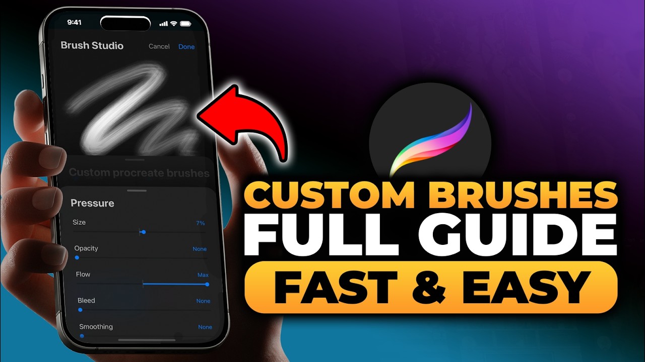 Custom Procreate Brushes (FAST & EASY) | 100% WORKS | NO Yapping, To The Point!