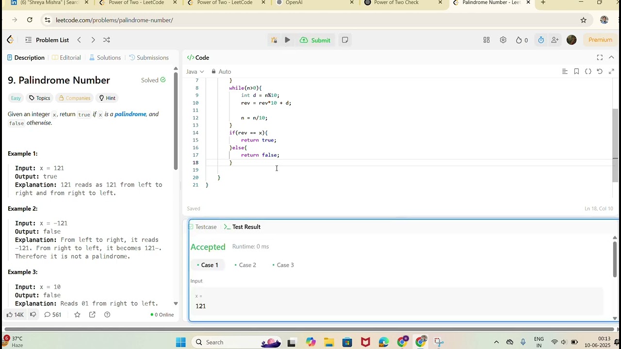 #day1  #100DaysOfCode #dsa  #java  #problemsolving  #leetcode