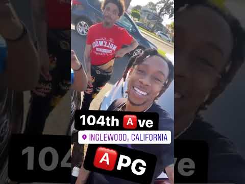 AVENUE PIRUS LOOKING FOR ROLLING 100s CRIPS #inglewood #drakeotheruler #yg #bompton #nipseyhussle