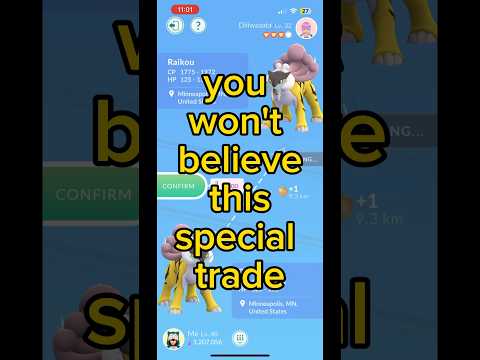 RAIKOU MIRROR TRADE! Would you do this trade? #pokemongo #shorts