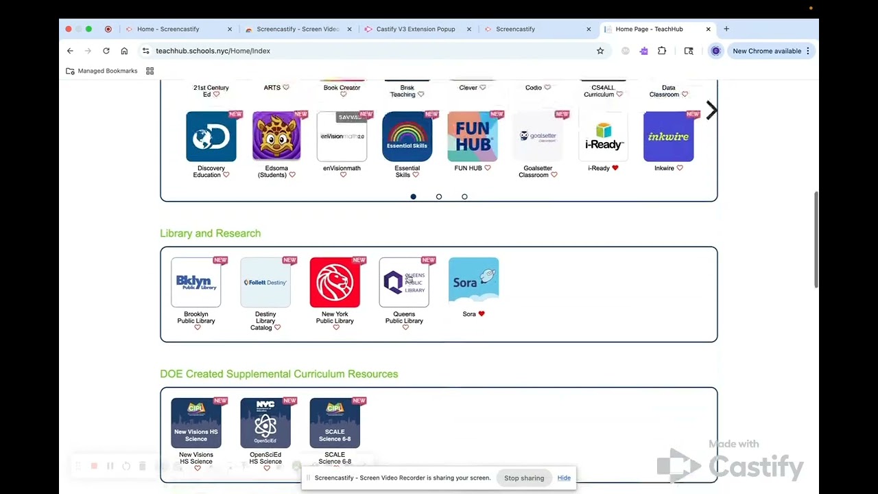 How to sign in to NYCDOE Teach hub and locate Google Classroom