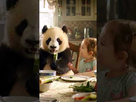 Cute panda moments #animals #panda #shorts