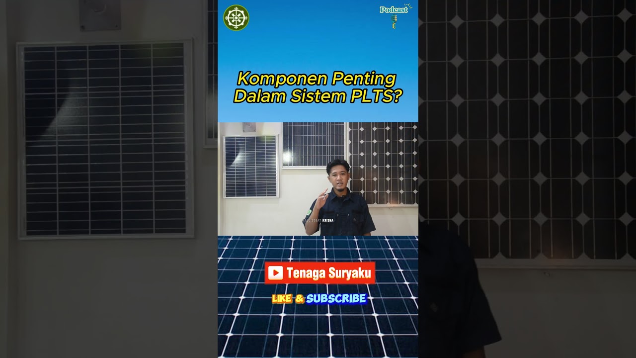 Komponen Penting Dalam Sistem PLTS #plts #pembangkitlistriktenagasurya #hematenergi