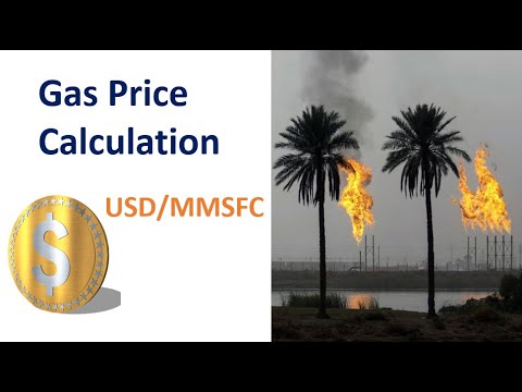 How to calculate the gas price in USD/mmscf?