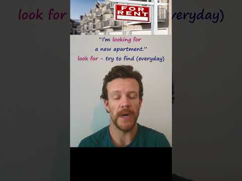 English Verbs / Phrasal Verbs Quiz - "I'm searching/seeking/looking for a new apartment" #vocabulary