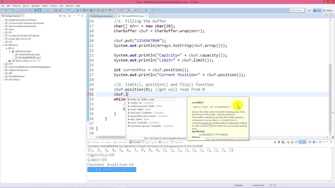 Java NIO - Working With Buffer