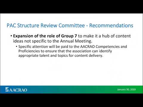 PAC Restructure