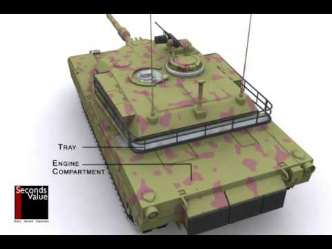 M1 Abraham Battle Tank Animation