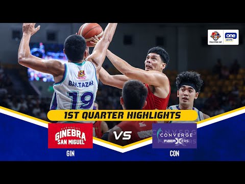 BRGY. GINEBRA vs. CONVERGE | 1ST QUARTER HIGHLIGHTS | QUARTERFINALS | PBA SEASON 49 PHILIPPINE CUP