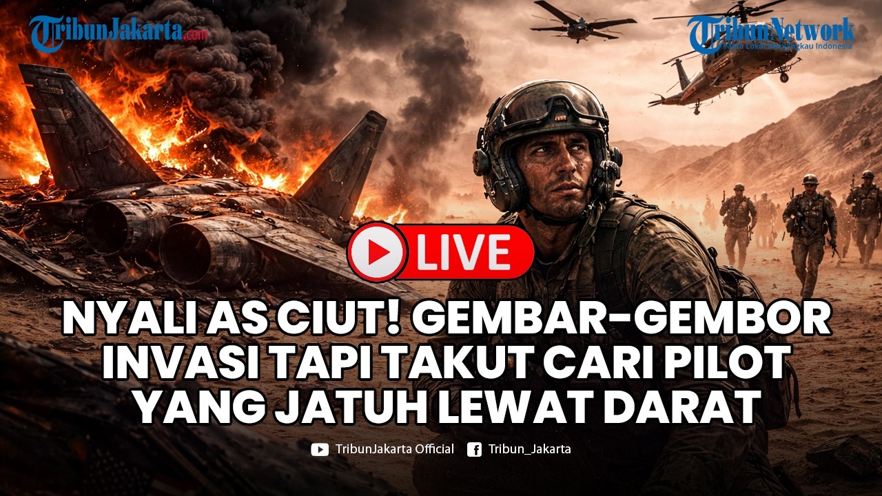 🔴LIVE Nyali AS Ciut! Gembar-gembor Invasi Tapi Takut Cari Pilot yang Jatuh Lewat Darat