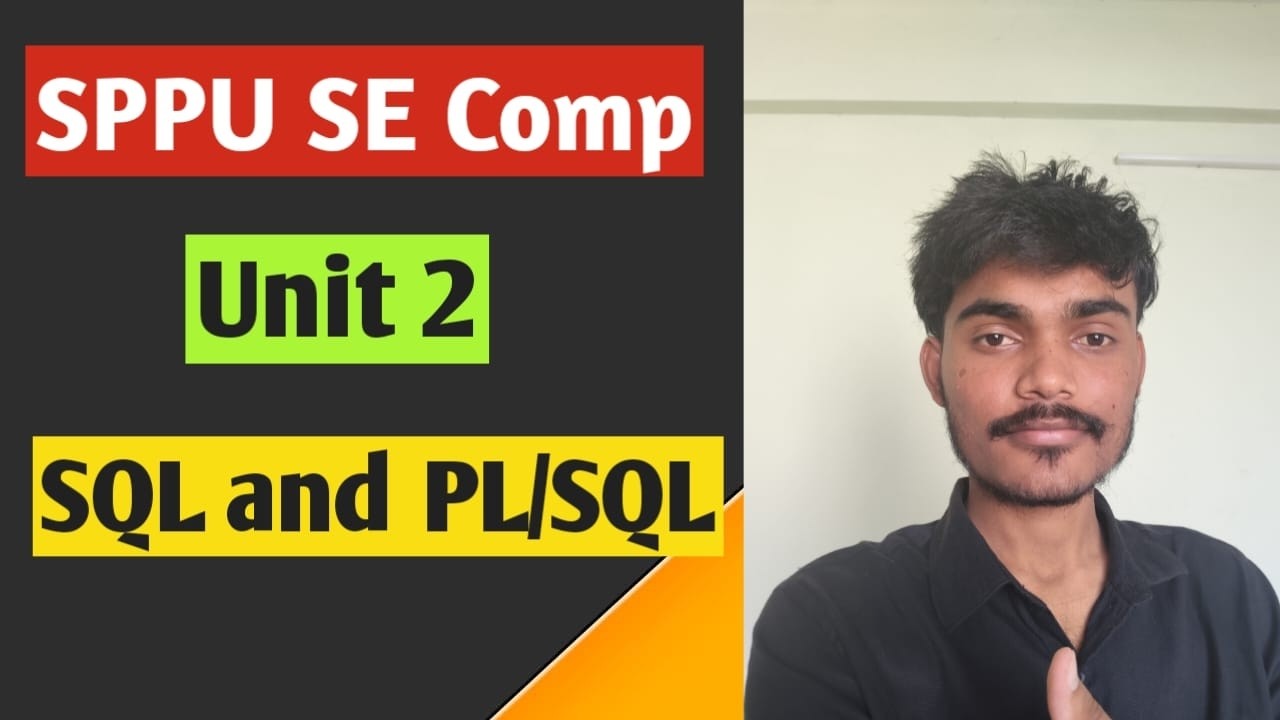 SQL and PL/SQL Unit 2 DBMS 🙏