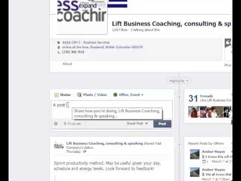 How to create a live link in your Facebook page posts