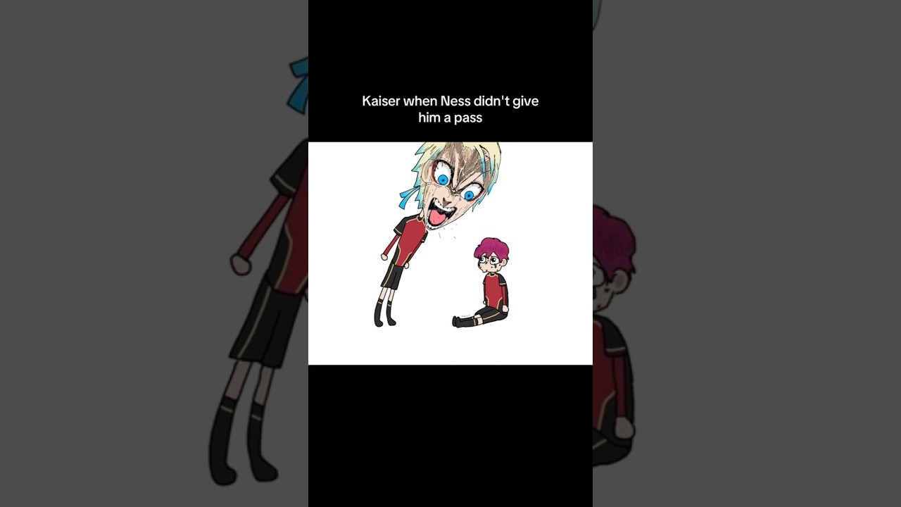 he said quit football 💀|♦.   #bluelock #animation #racist#kaiser#ness#memeanimation #funny #anime