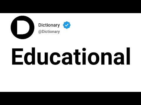 Educational Meaning In English