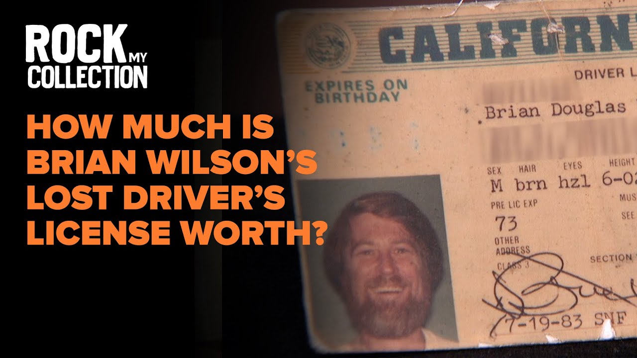 The Value of Brian Wilson's Lost Driver License and Grammy Envelope ...
