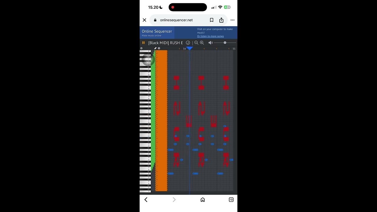 Rush E Remake Online Sequencer (uwa and friends 30 lag)