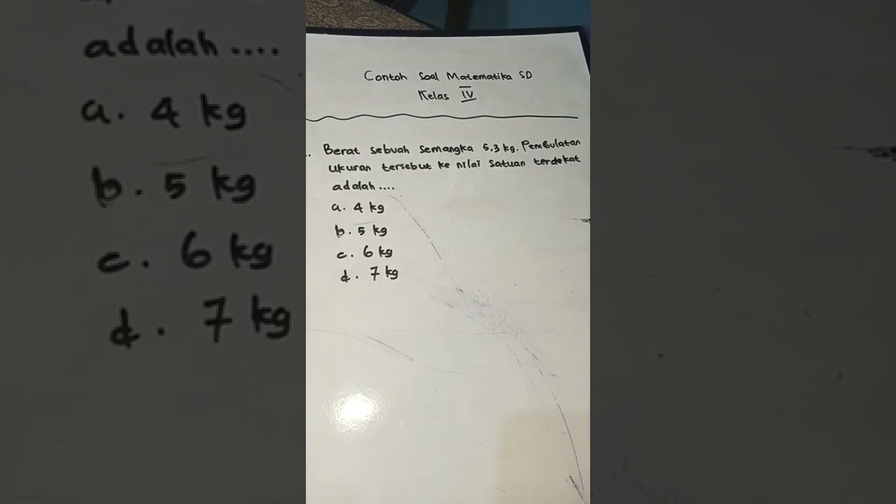 Contoh Soal Matematika SD Kelas 4 #shorts #matematika