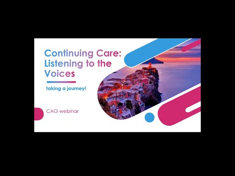 Continuing Care: Listening to the Voices of Older Adults